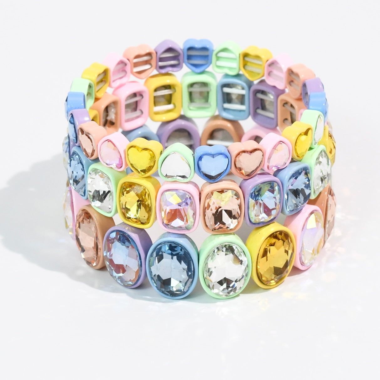 Multi Fun Heart Stack Set – Treasure Jewels, Inc.