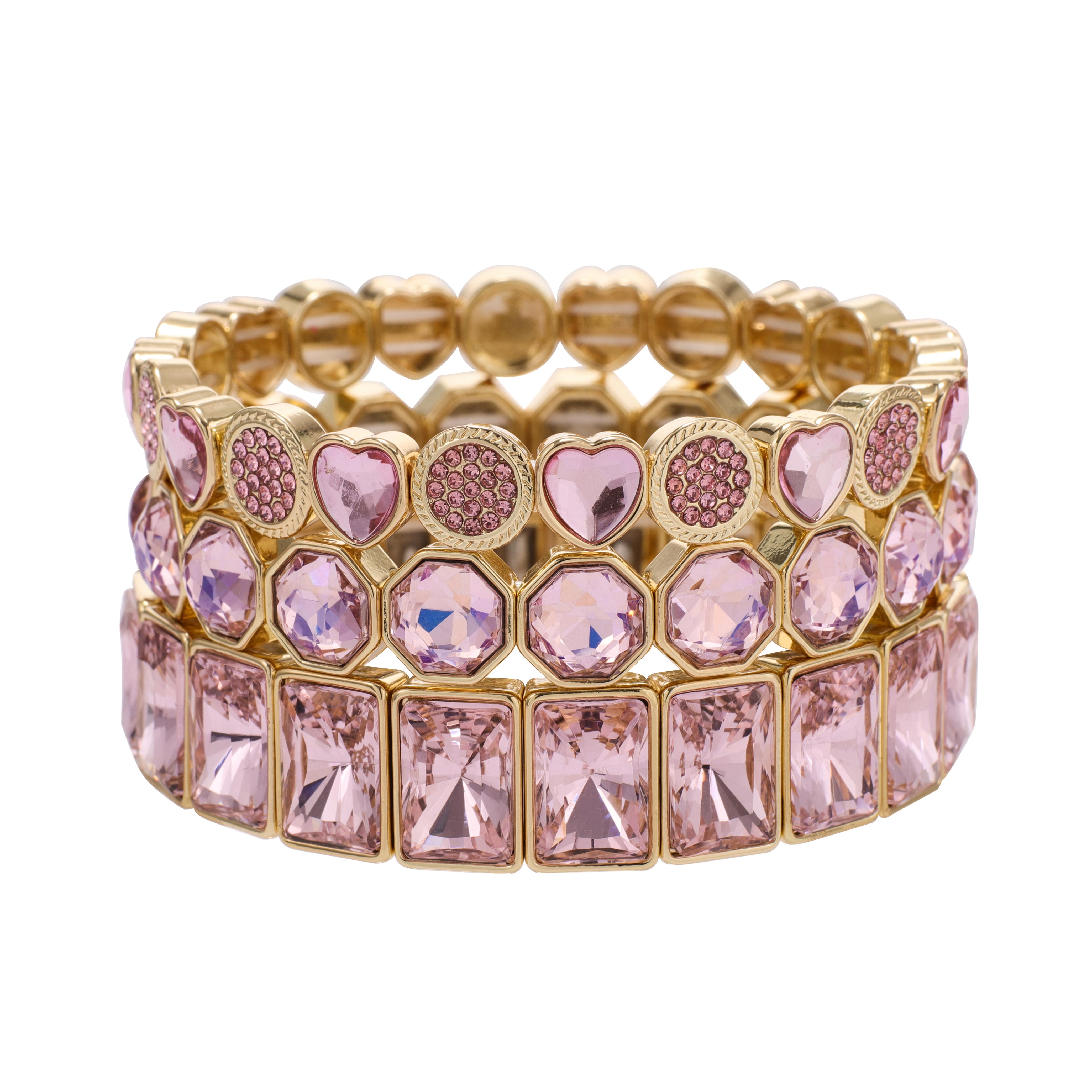 Pink in Love Stack Set – Treasure Jewels, Inc.