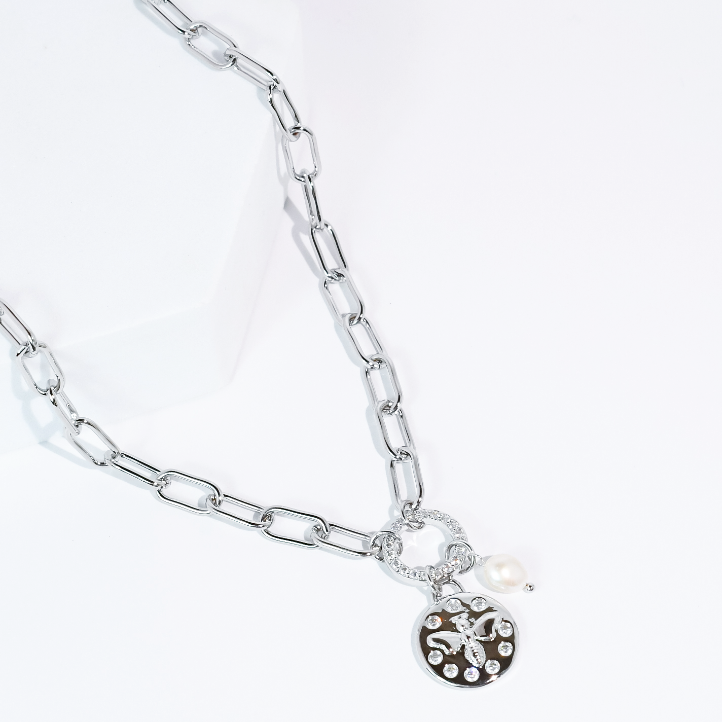 Bee Divine Silver Necklace – Treasure Jewels, Inc.