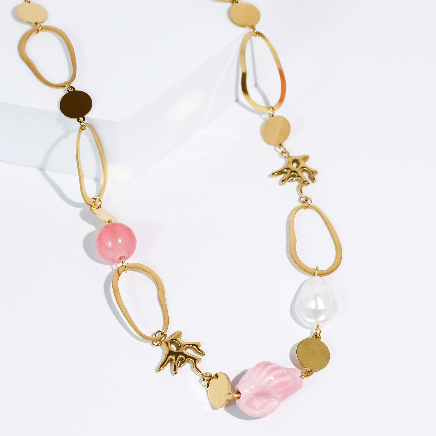 Golden Coral Necklace – Treasure Jewels, Inc.