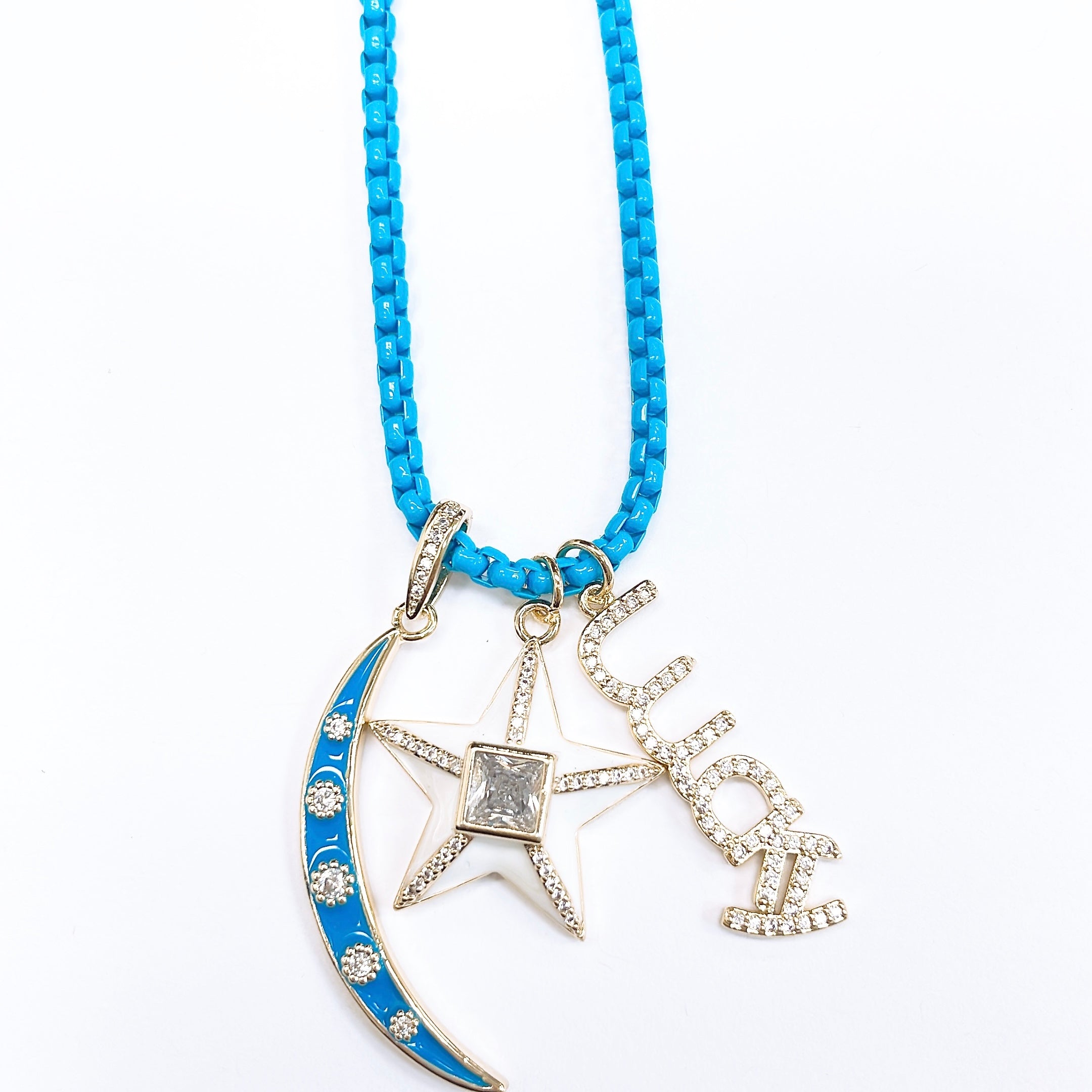 Lucky moon blue – Treasure Jewels, Inc.